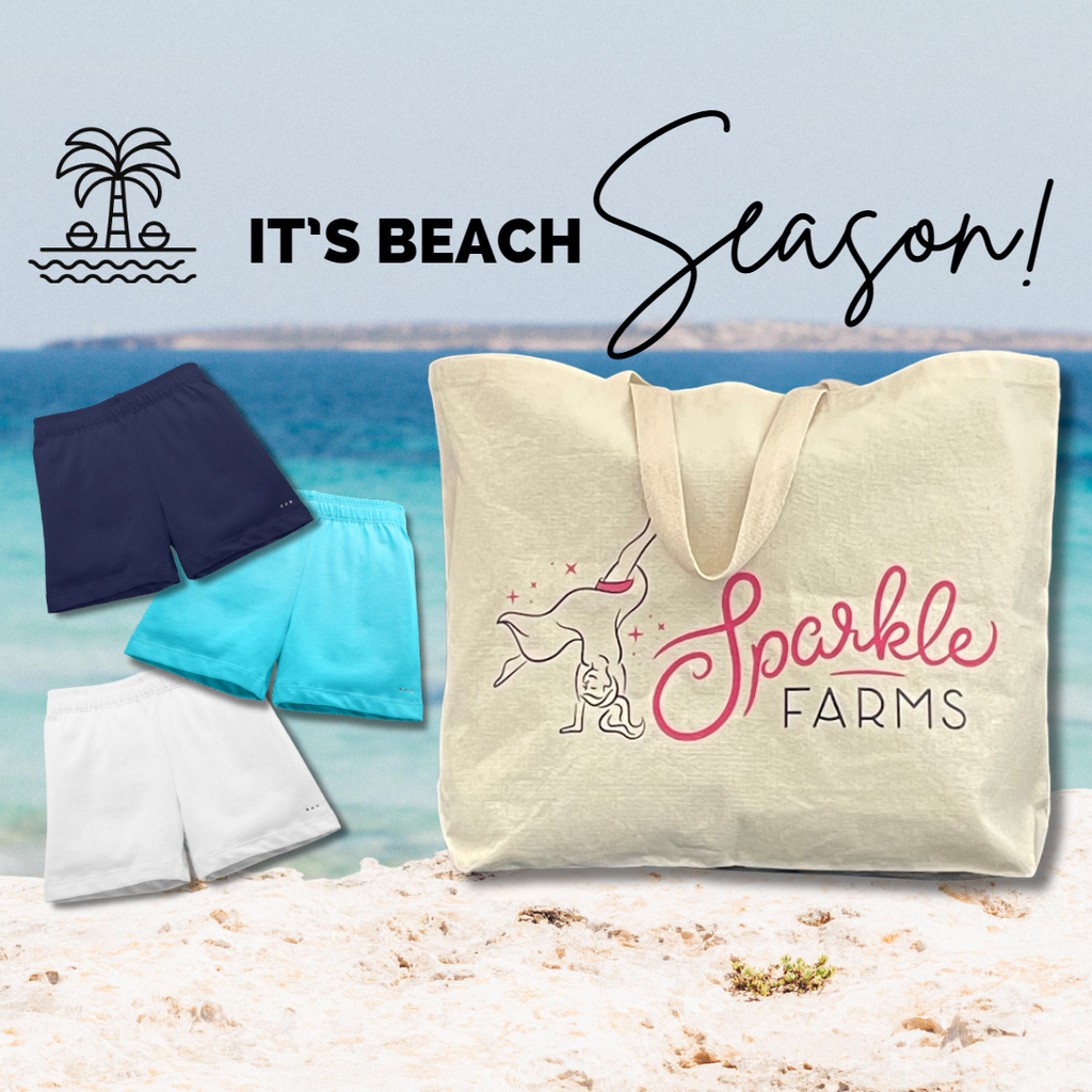 Beach Waves Girls Playground Cartwheel Bike Shorts | Sparkle Farms ...